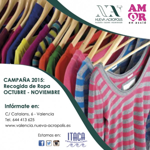 Campaña 2015 de recogida de ropa - Noticias de Nueva Acrópolis España